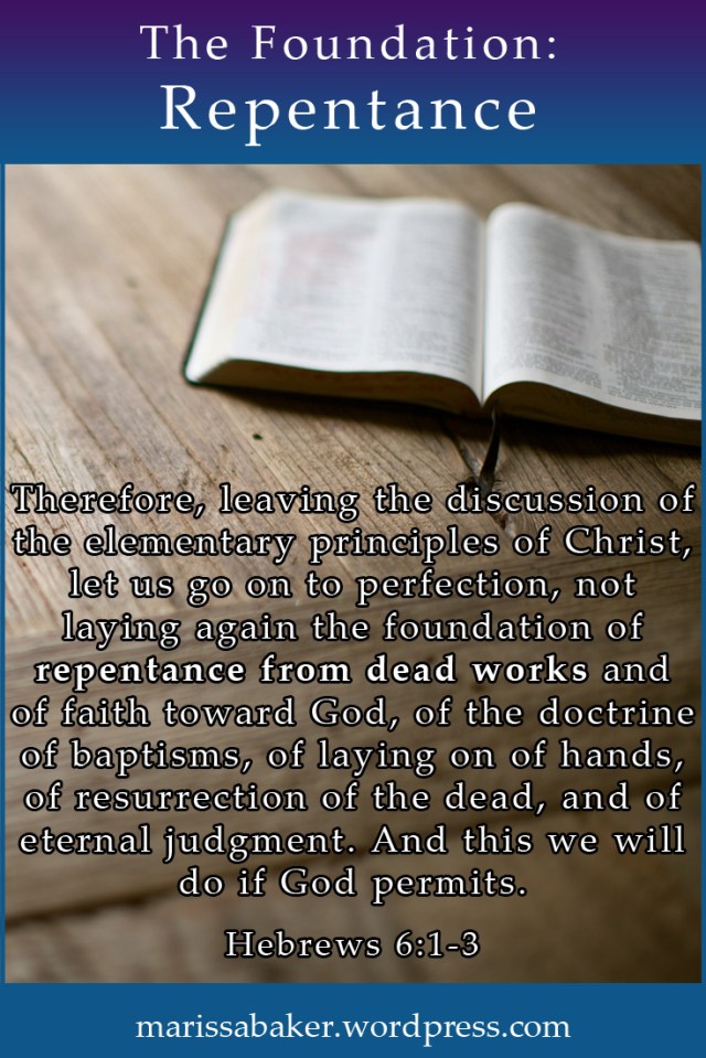 The Foundation: Repentance From Dead Works – Like An Anchor