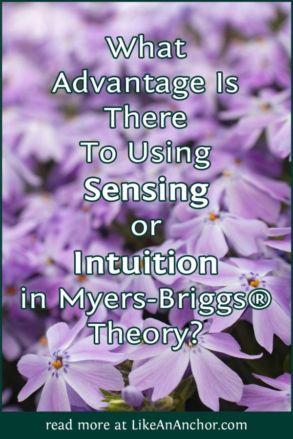 What Advantage Is There To Using Sensing Or Intuition In Myers-Briggs ...