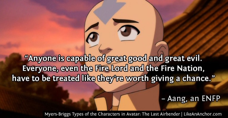Myers-Briggs Types of the Characters in Avatar: The Last Airbender ...