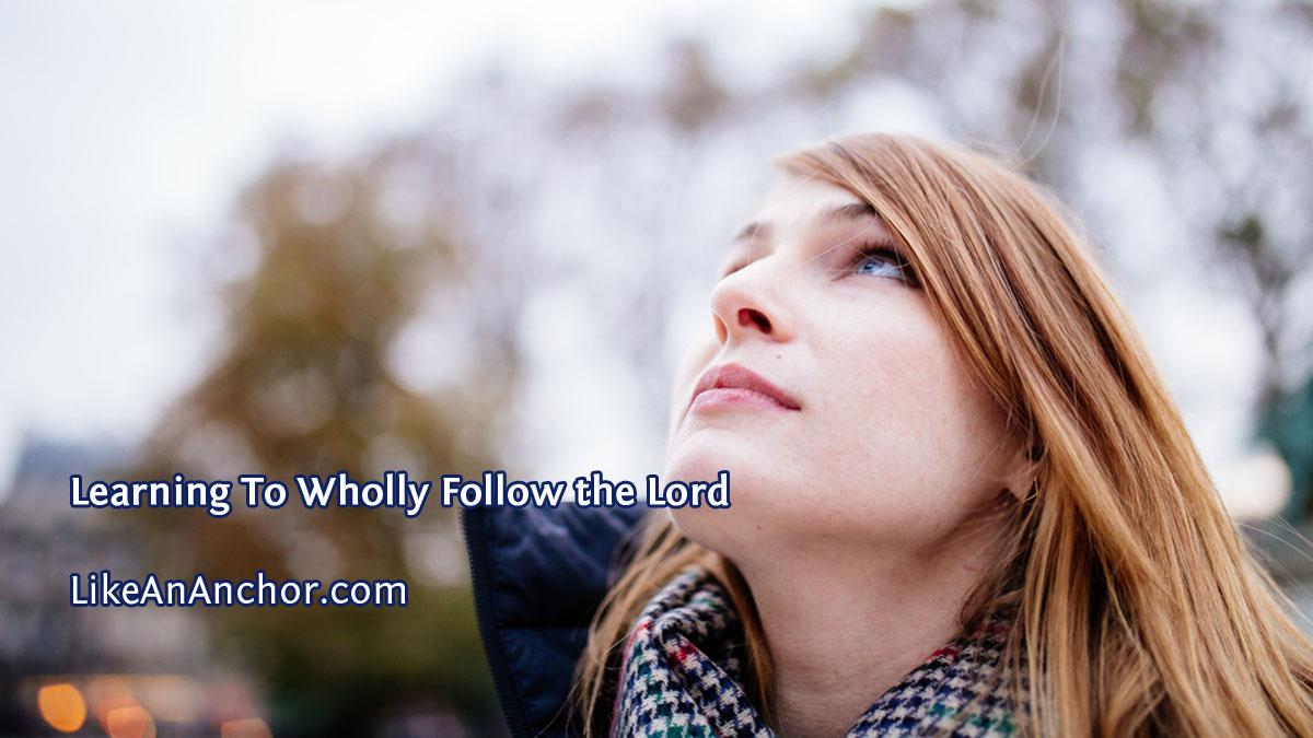 Learning To Wholly Follow the Lord – Like An Anchor